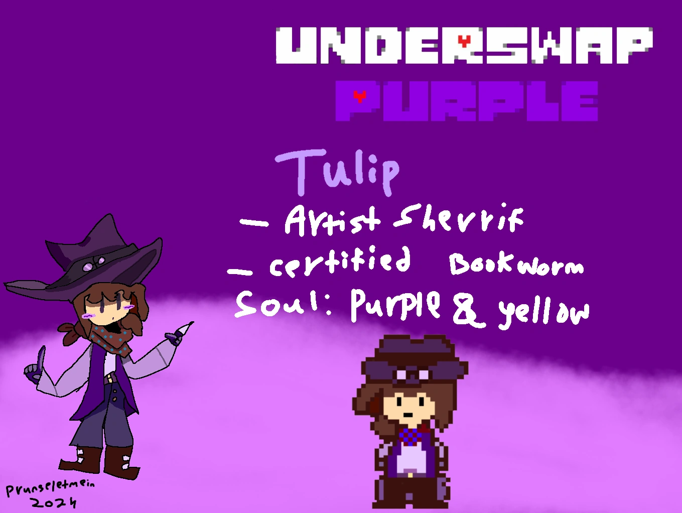 Give UT yellow characters to swap for underswap purple | Fandom