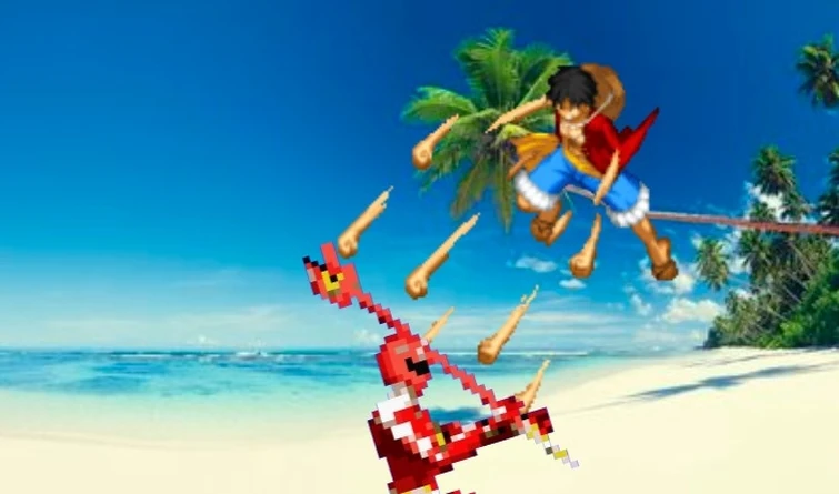 Captain Marvelous vs Monkey D Luffy (Super Sentai vs One Piece) Sprite ...