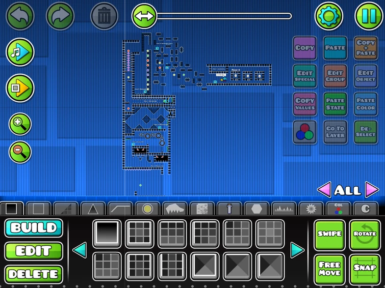 Updated progress on my gd platformer level | Fandom