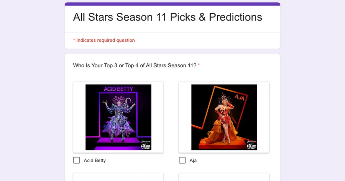 All Stars Season 11 Picks & Predictions Poll :) | Fandom