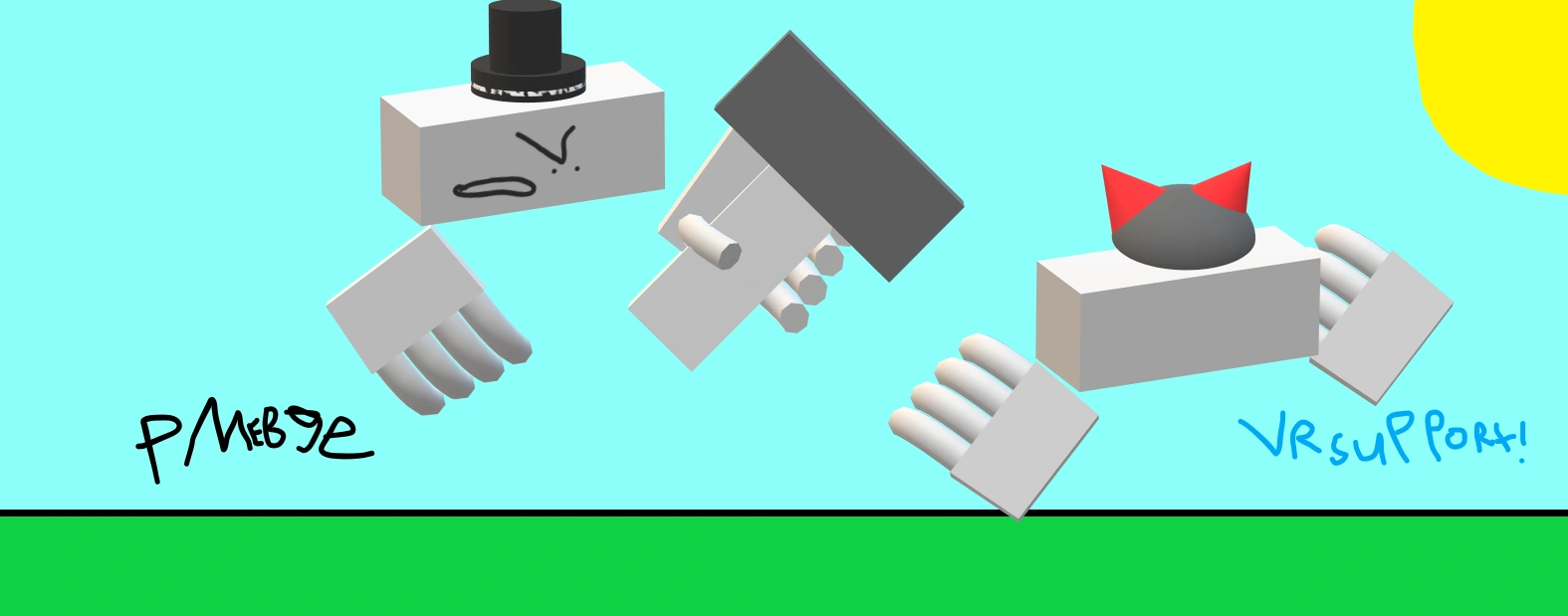 pmebge fanart of the vr support update! | Fandom