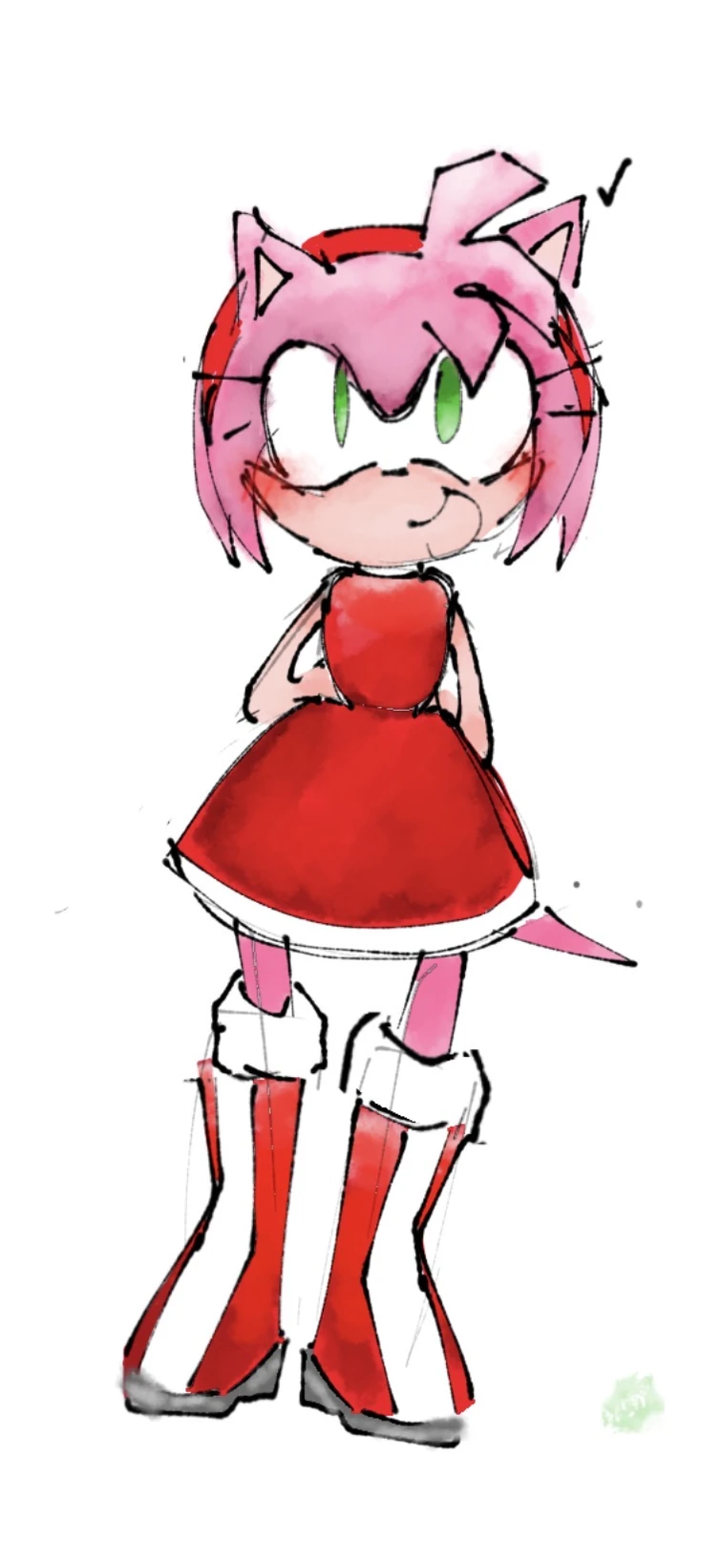 Another Amy rose drawing I made | Fandom