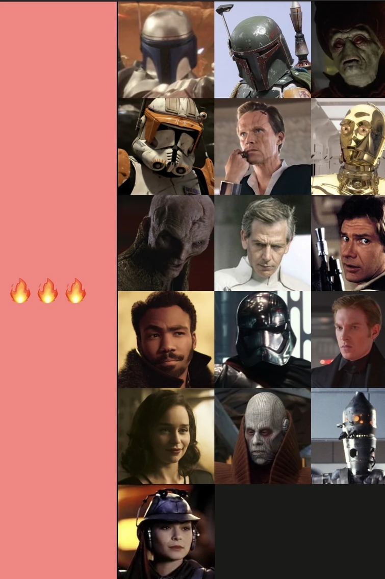 A Tier List Of Star Wars Characters Based On Fashion Sense: | Fandom