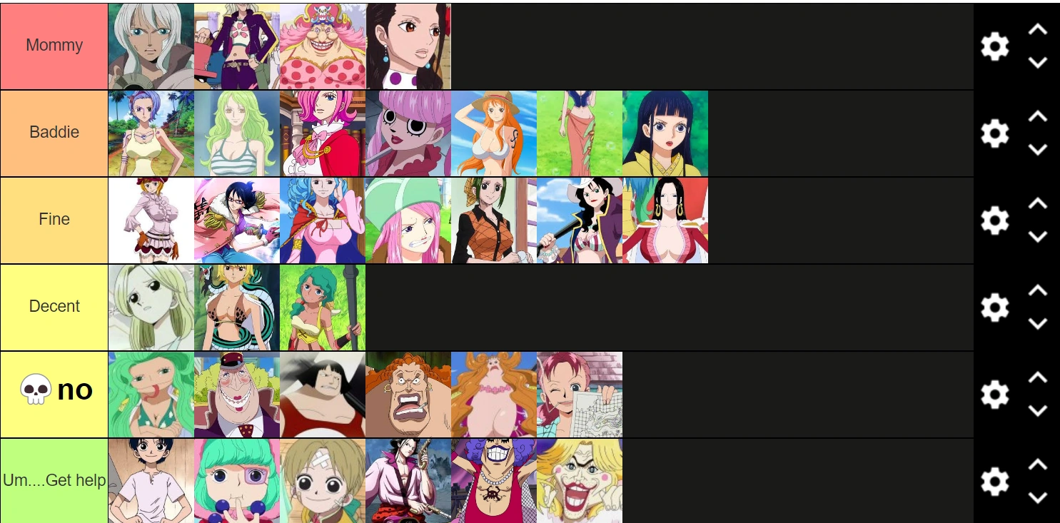 Tier List time😈: One piece Baddie Edition Left 2 Right | Fandom