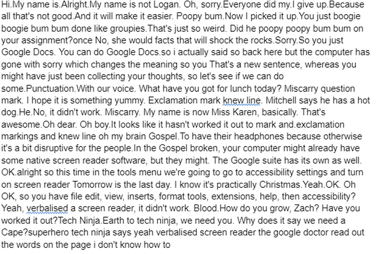 My class tried to use Speech to Text and: | Fandom