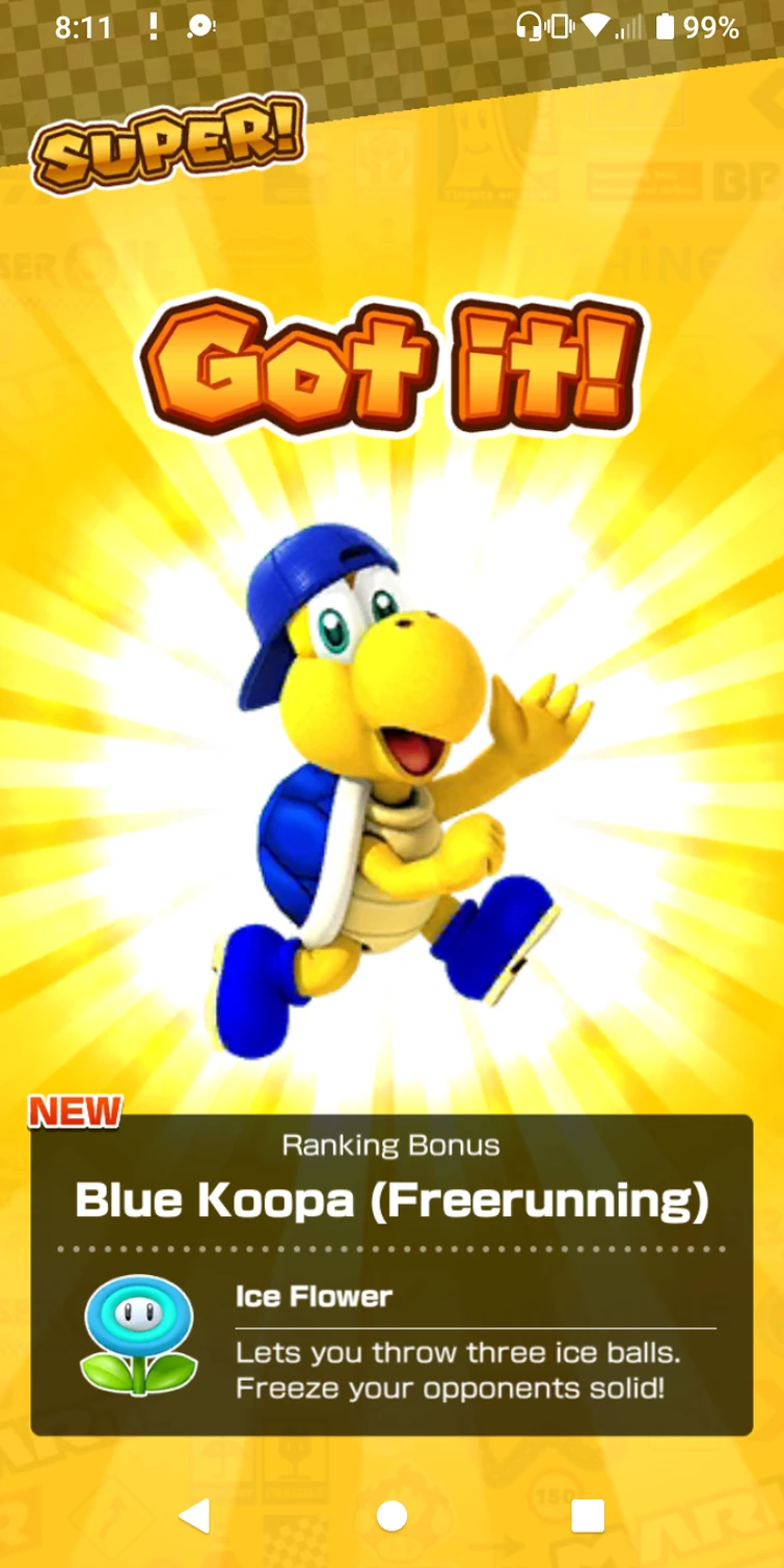 Not only did I get Blue Koopa (Freerunning) once, but I got Blue Koopa ...