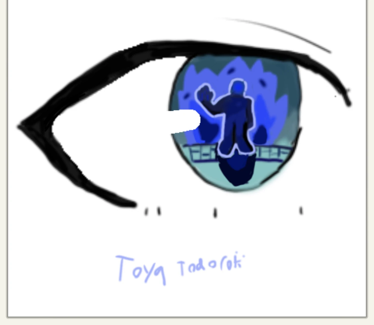 Toya Todoroki eye drawing | Fandom