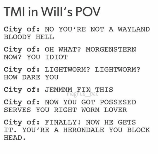 Will and TMI | Fandom