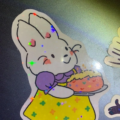 Ruby sticker holding a cake | Fandom