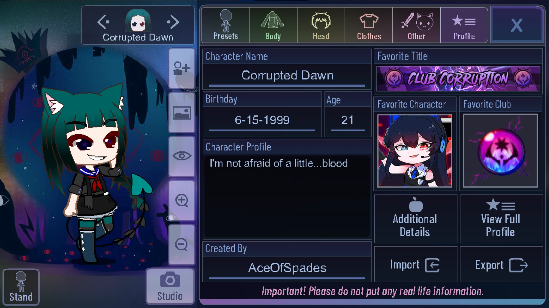 My corrupted OC in Gacha Club | Fandom