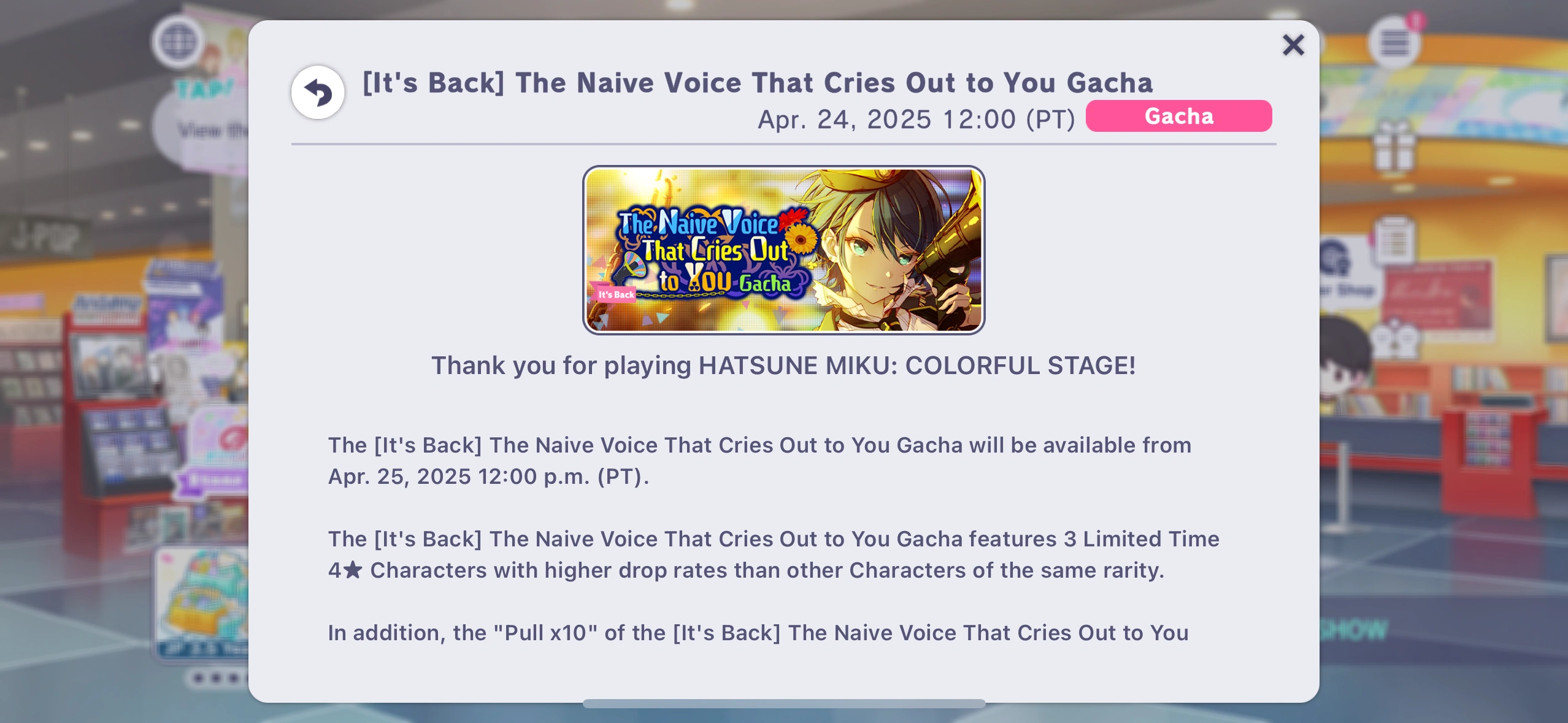 did they really have to bring this gacha back when im saving for the ...