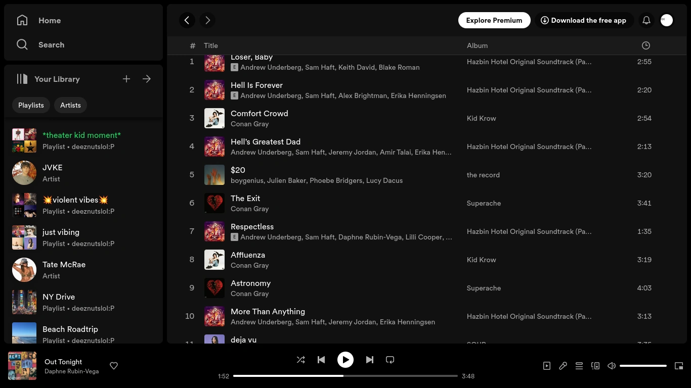 opinions on my spotify top tracks for this month? | Fandom