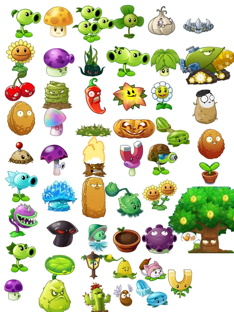 every pvz plant in pvz2 art style (they are all official) | Fandom