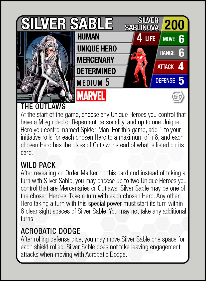 Silver Sable | C3G Wiki | Fandom