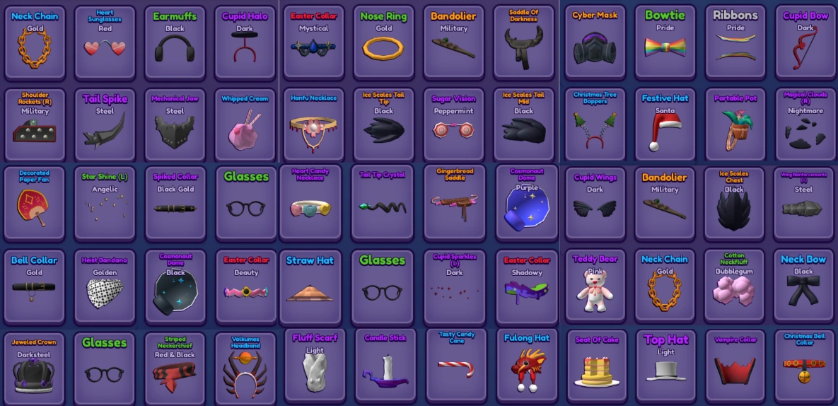 LARGE Accessory Auction! [6 robux sets], 170+ Accs! | Fandom