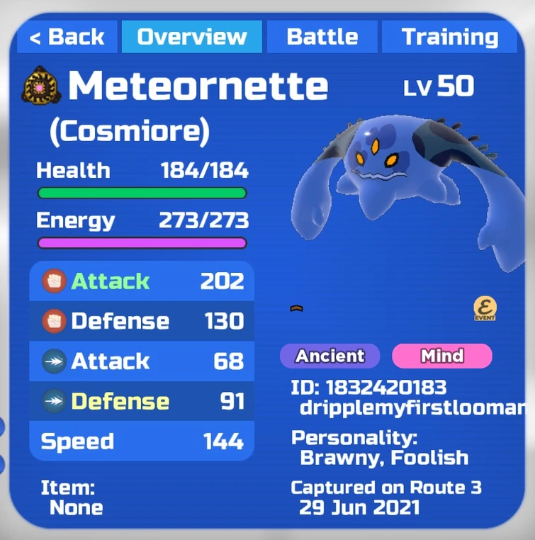 What is the best set and personality for an encased Cosmiore? | Fandom