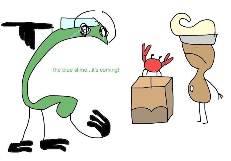 the blue slime... | Fandom