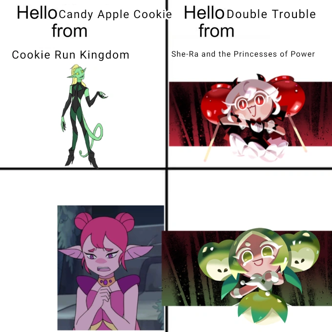 Dt is MUCH more like Shadow Miilk Cookie but Flutterina and Apple ...