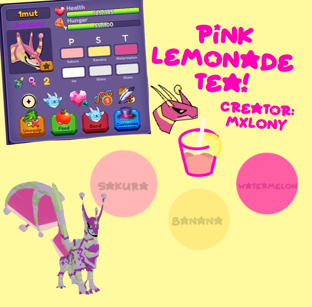Pink lemonade tea theme sheet done! :3 (don’t hate it’s my first one😭 ...