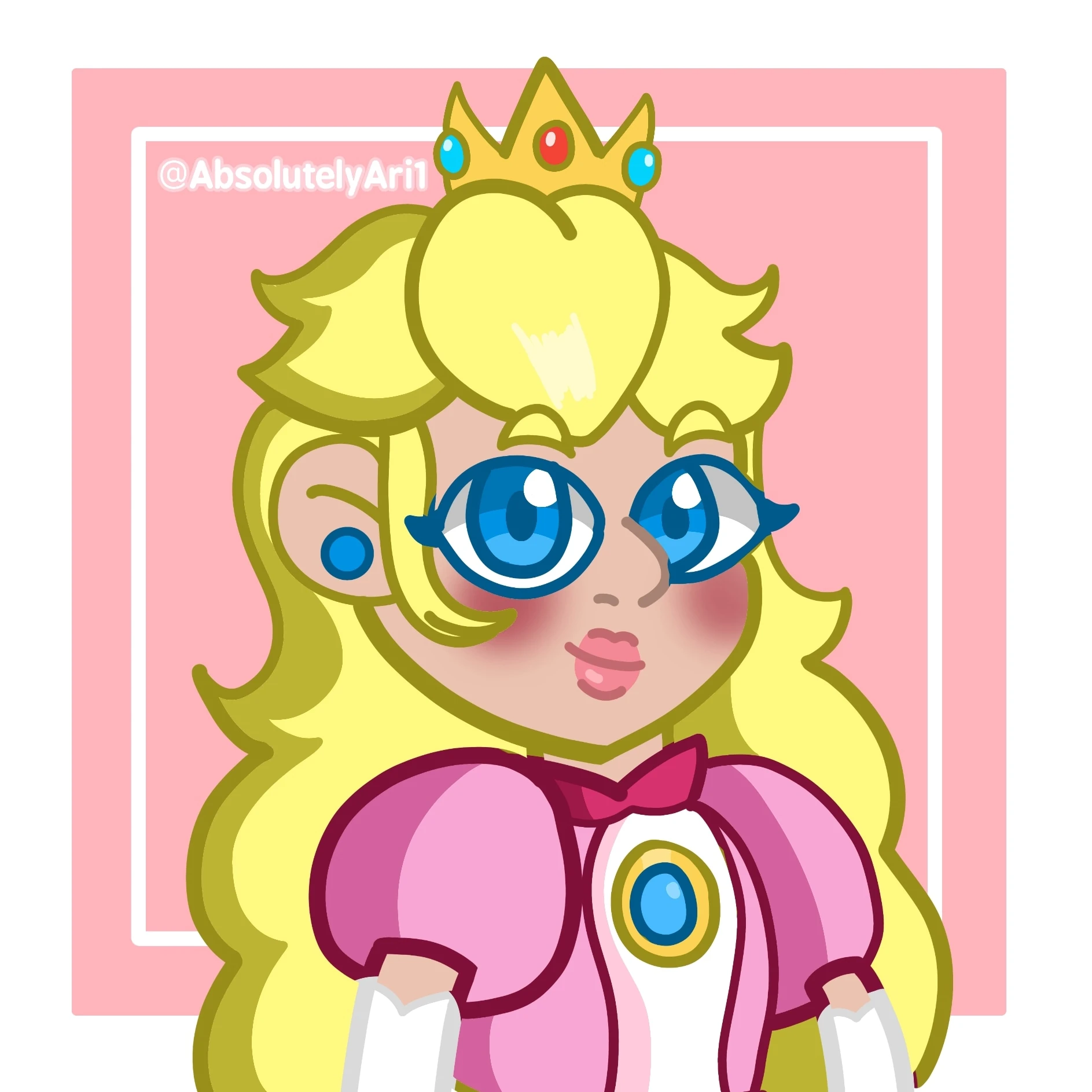 I drew Princess Peach! | Fandom