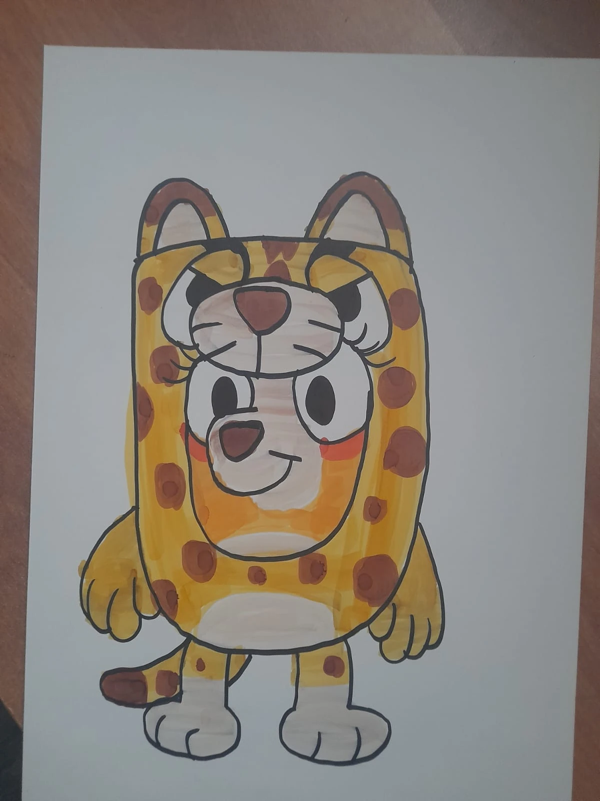 My drawing of Bingo in a cheetah onesie | Fandom