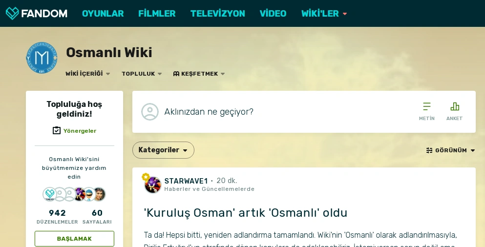 The Ottoman wiki looks great in Turkish!! | Fandom
