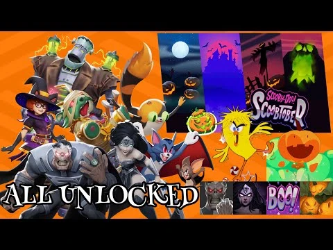 ALL MULTIVERSUS HALLOWEEN COSMETICS UNLOCKED!!! (Variants, Ringouts ...