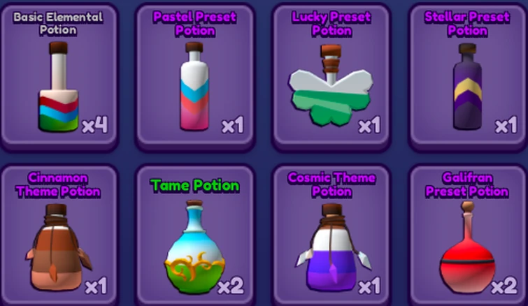 LF: Mesozoic Potion, Empy Potions, Coins, and more- || Yoinks | Fandom