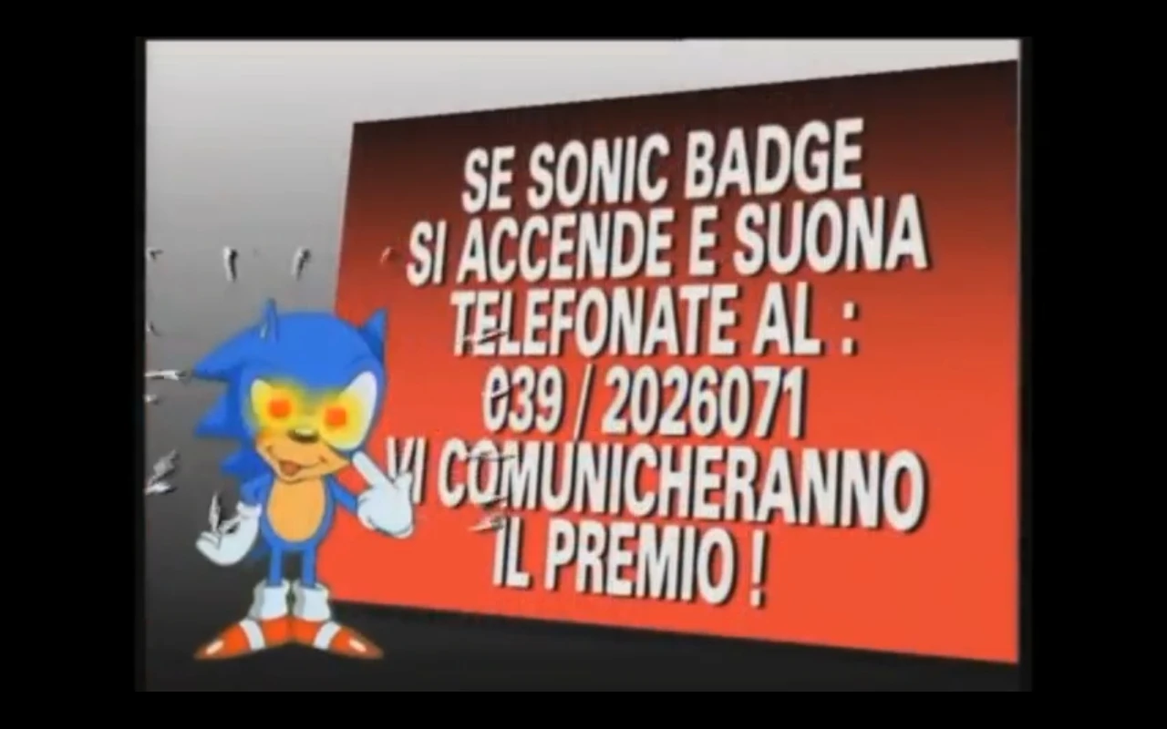 1992 SONIC pin badge competition. | Fandom