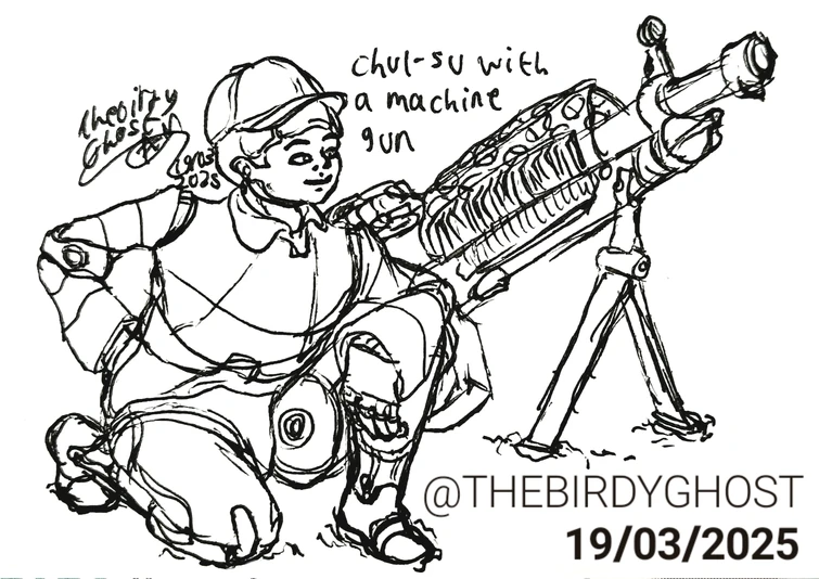 Chul-su with guns. | Fandom