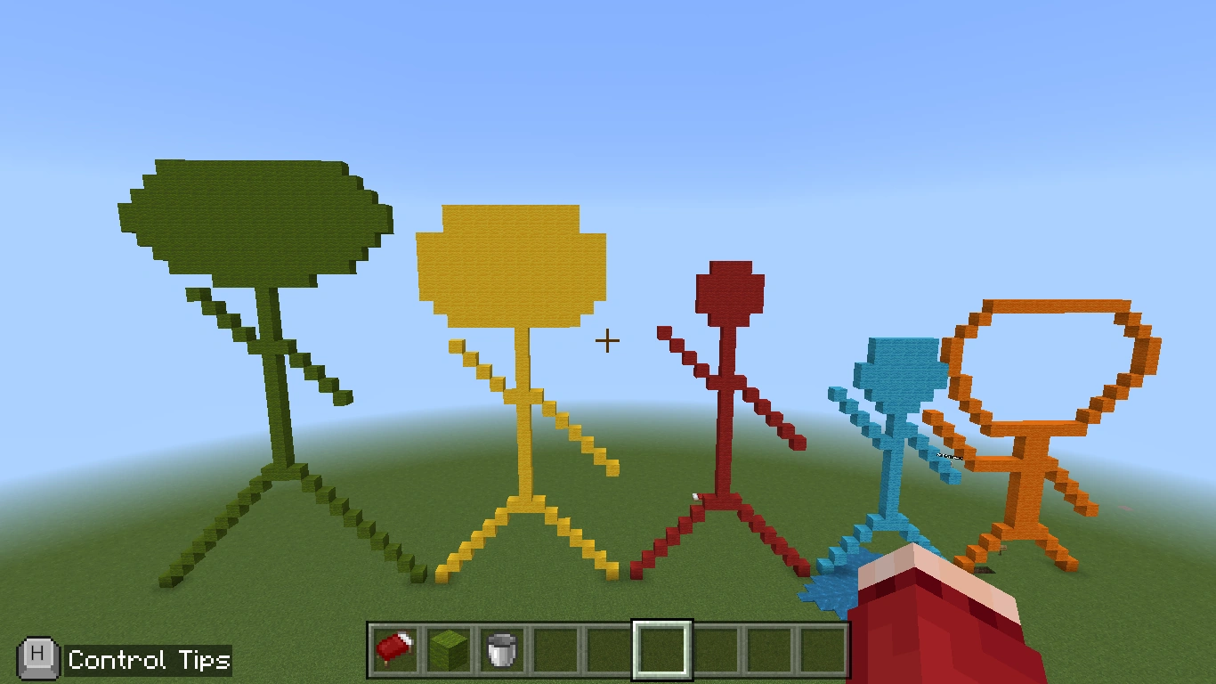 i made the stickguys in mincraft | Fandom