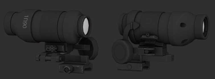 1P87 optic, 1P90 magnifier, Perst-4 laser aiming module and the ...