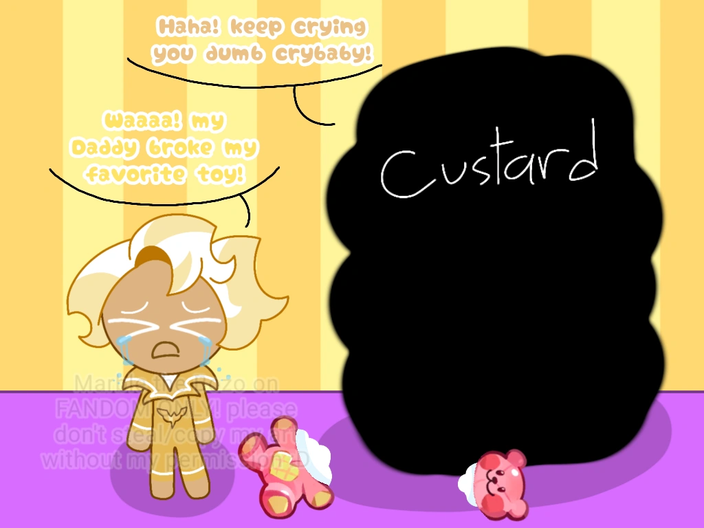 Custard brokes Baby Clottys toy and Baby Clotty is crying | Fandom
