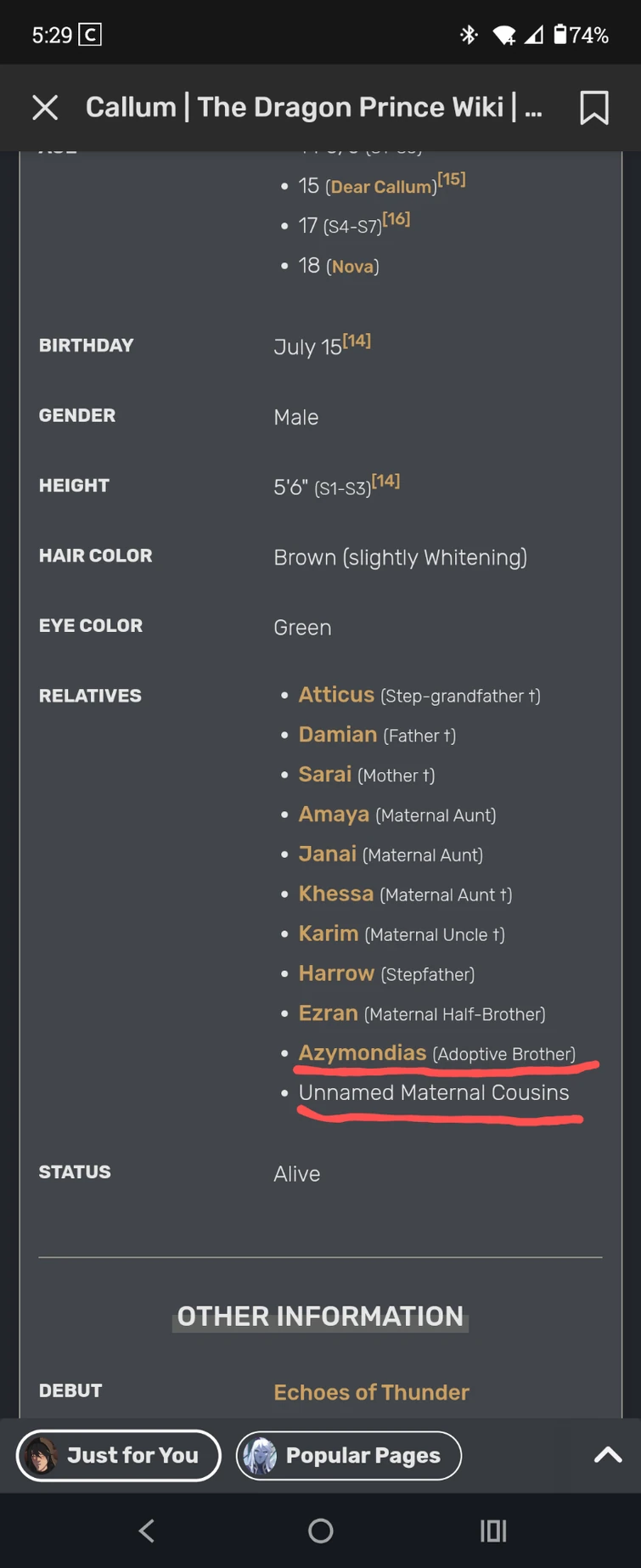 I don’t know how to edit this part um | Fandom