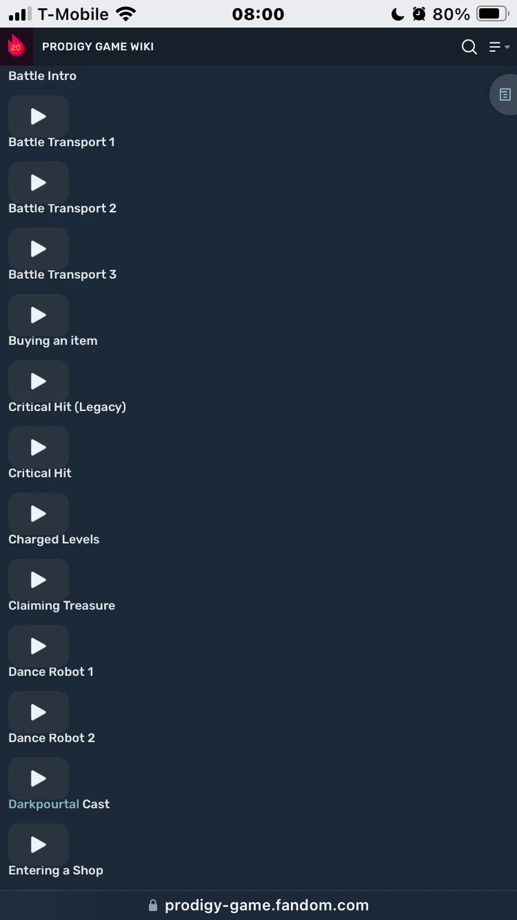 On the Prodigy Math Soundtrack page, should we start looking for the ...