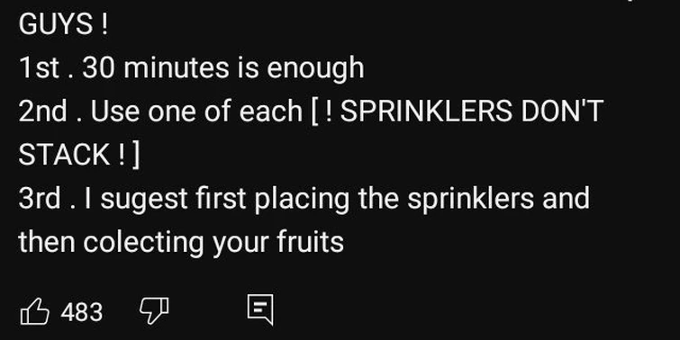 does sprinkler method stuill work | Fandom