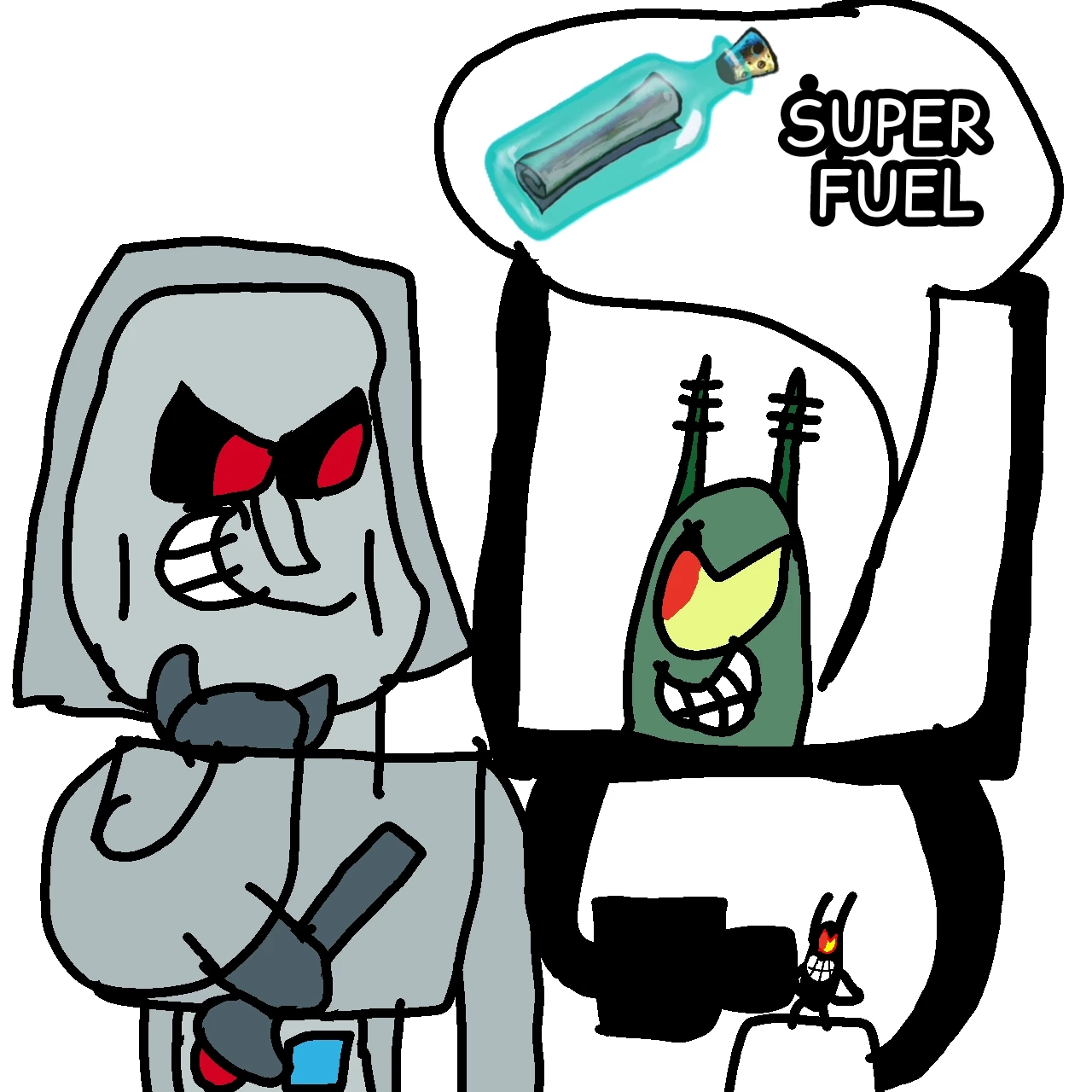 Plankton teams up with Megatron | Fandom