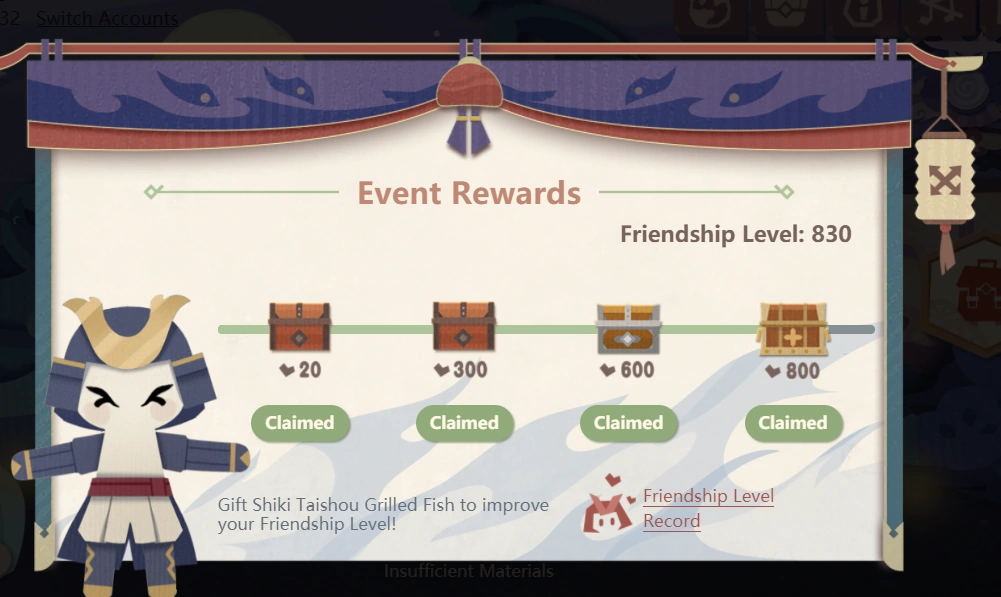 completed the event :) | Fandom