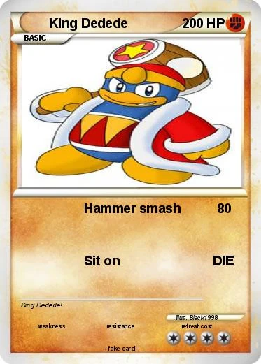 Dedede Pokémon cards are the funniest things ever | Fandom