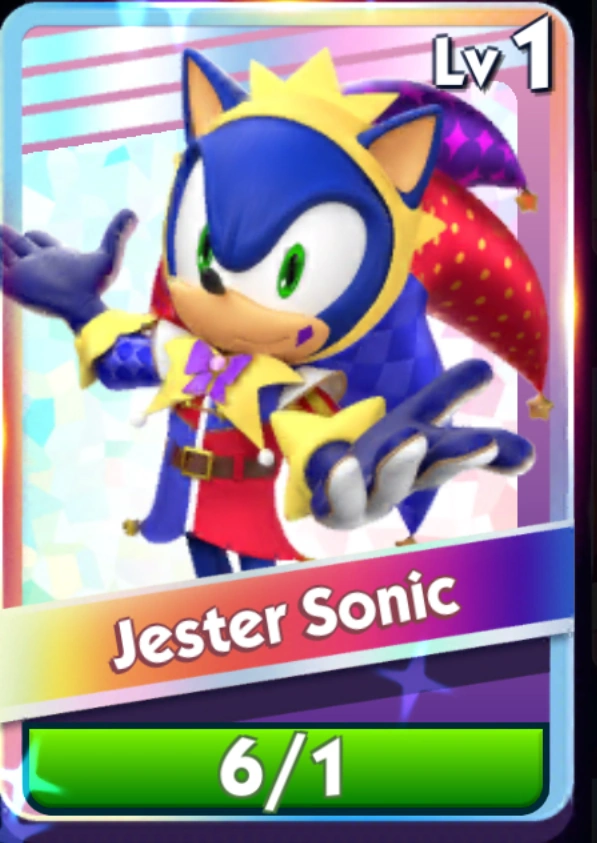 I got jester sonic in sonic dash today! | Fandom