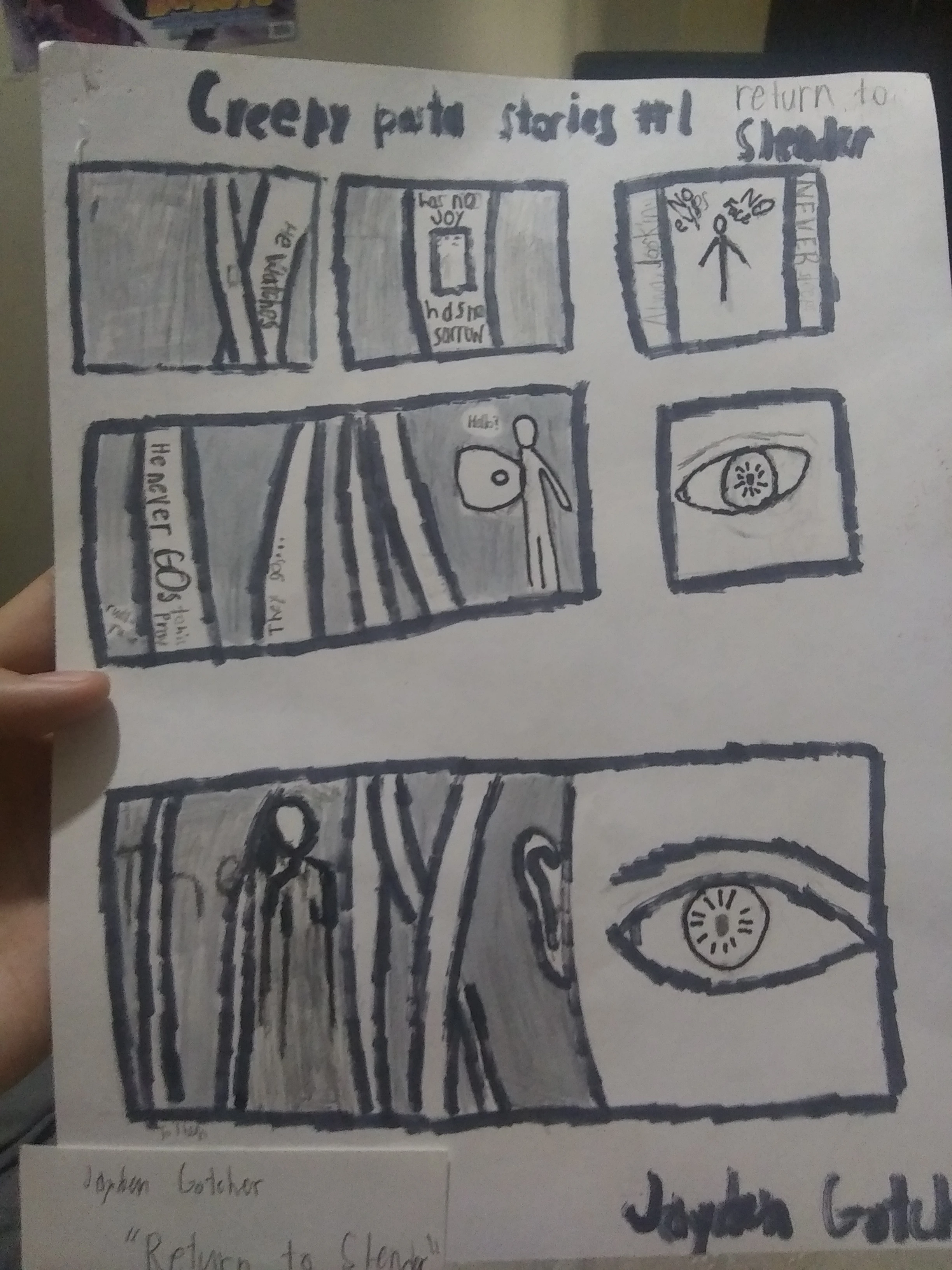 My Slender man comic | Fandom