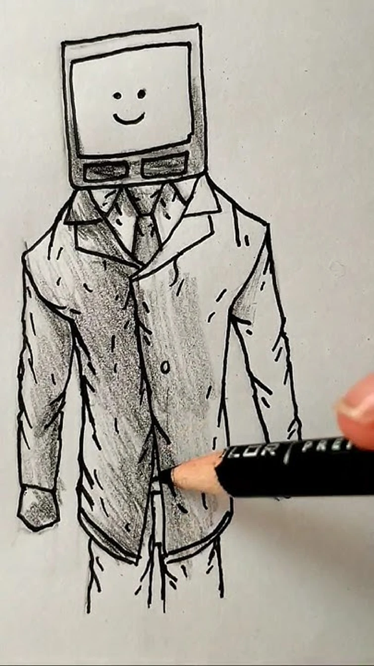 Tv Man drawing! | Fandom