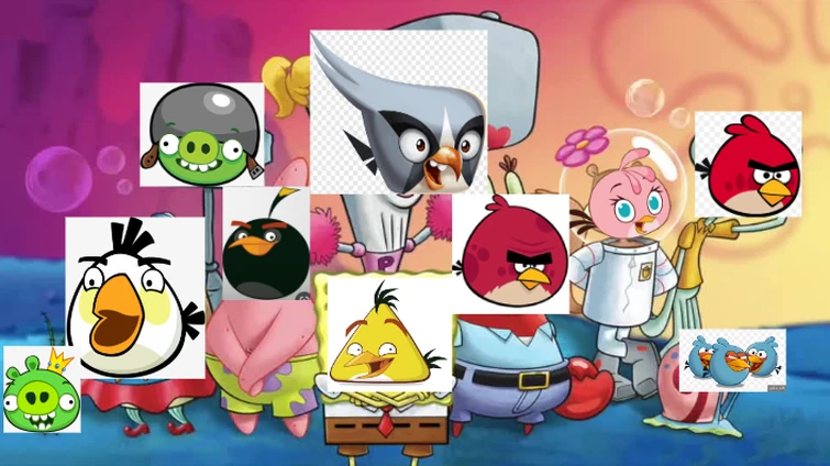 Angry Birds crew as SpongeBob gang | Fandom