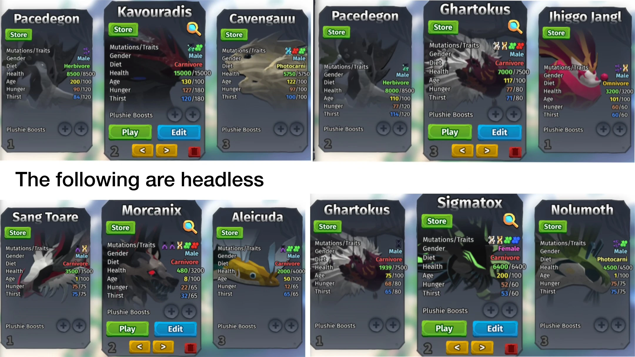 Selling Mutations (Nyp and looking for headless | Fandom