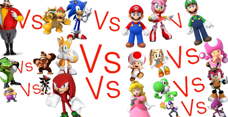 Mario characters vs sonic characters | Fandom