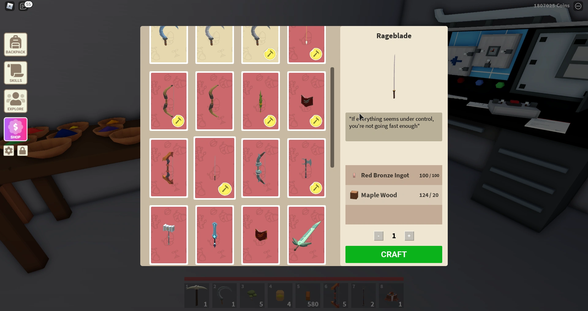 I can craft rageblade! | Fandom