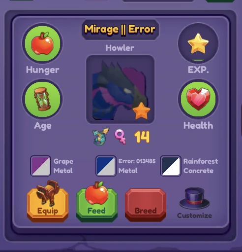 Traded a 1 mut pala for a 1/3 error howler | Fandom