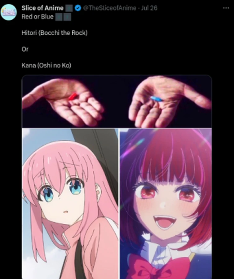 Red or Blue Pill?(I think you have to chose who you like more) | Fandom