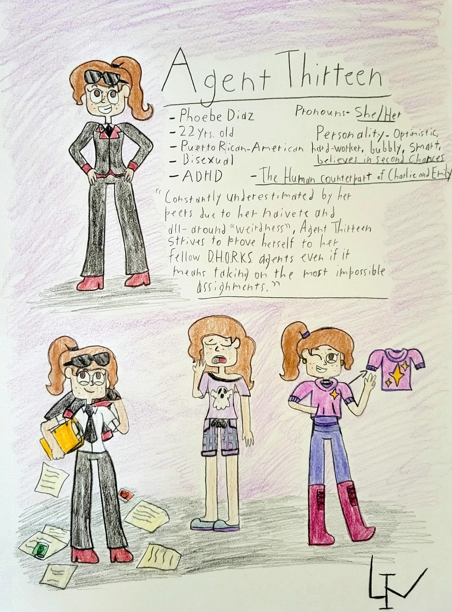 It took me a long time, but I've finally perfected my D.H.O.R.K.S. OC ...