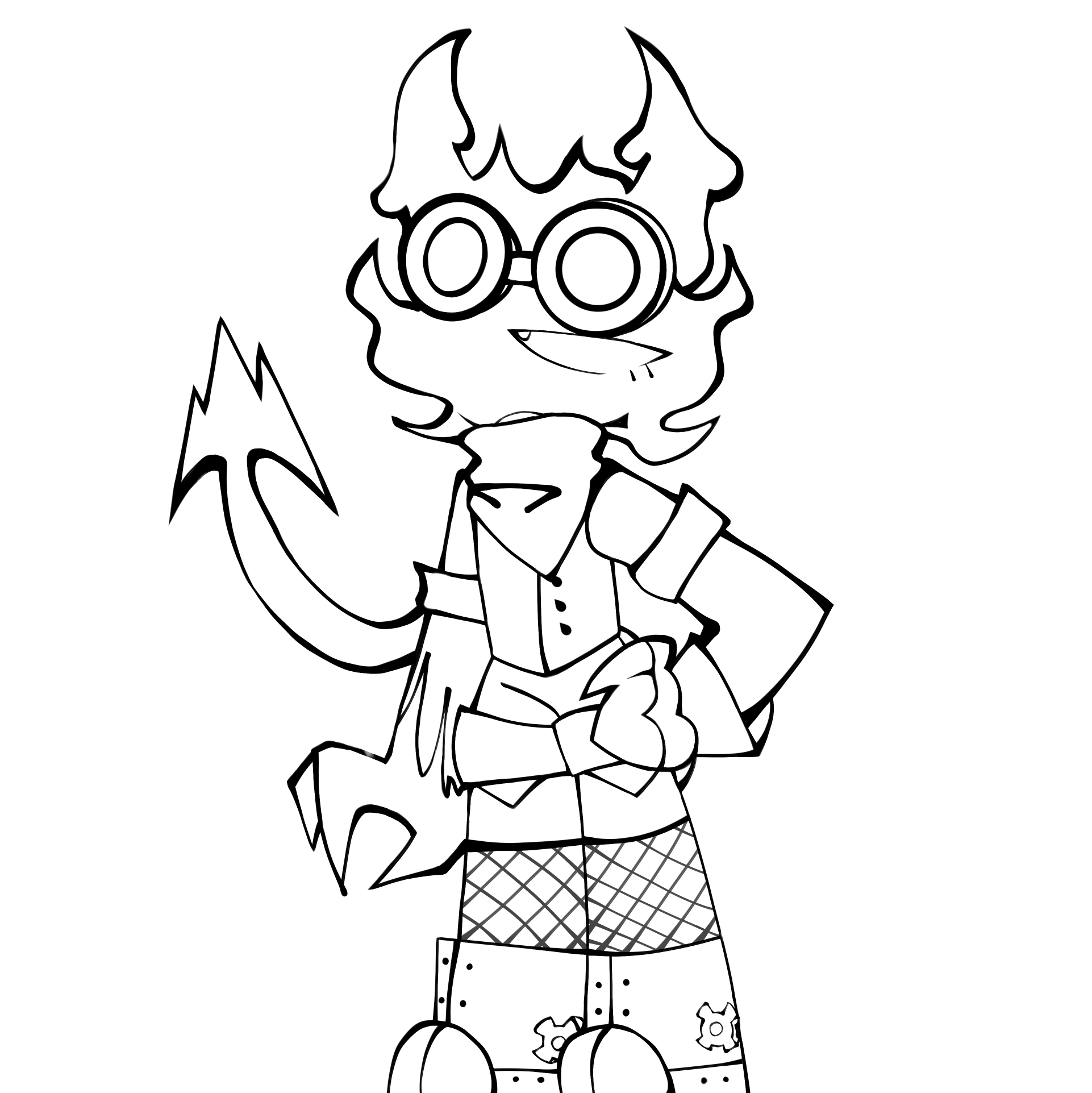 thing thing lineart | Fandom